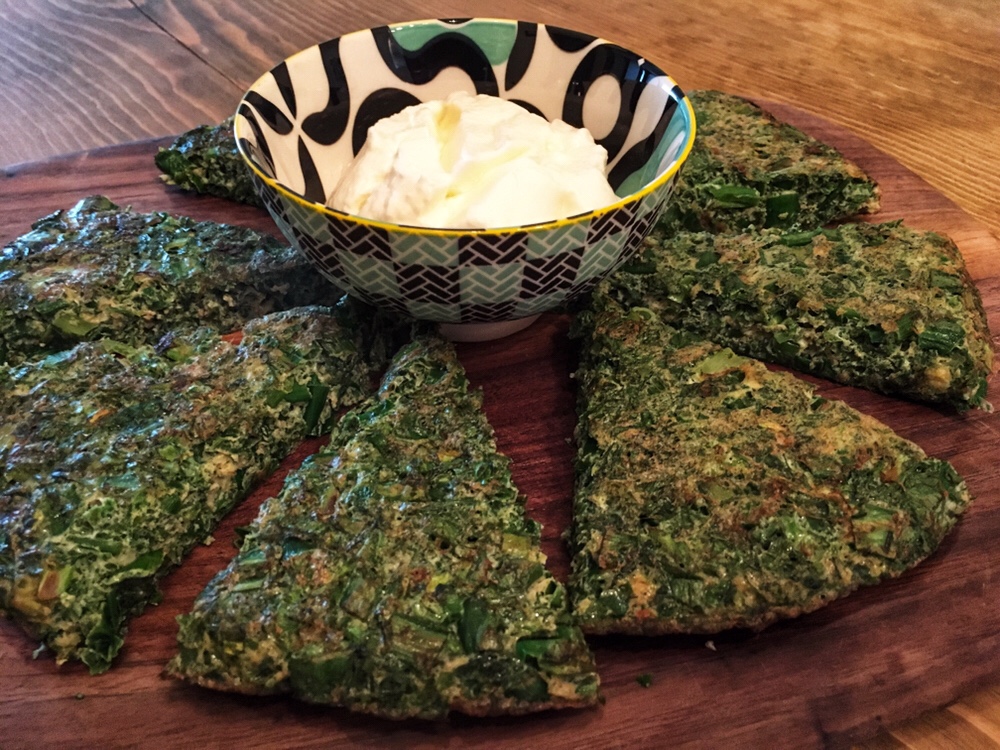 Azerbaijani Herbed Kükü – Keshkek Meshkek